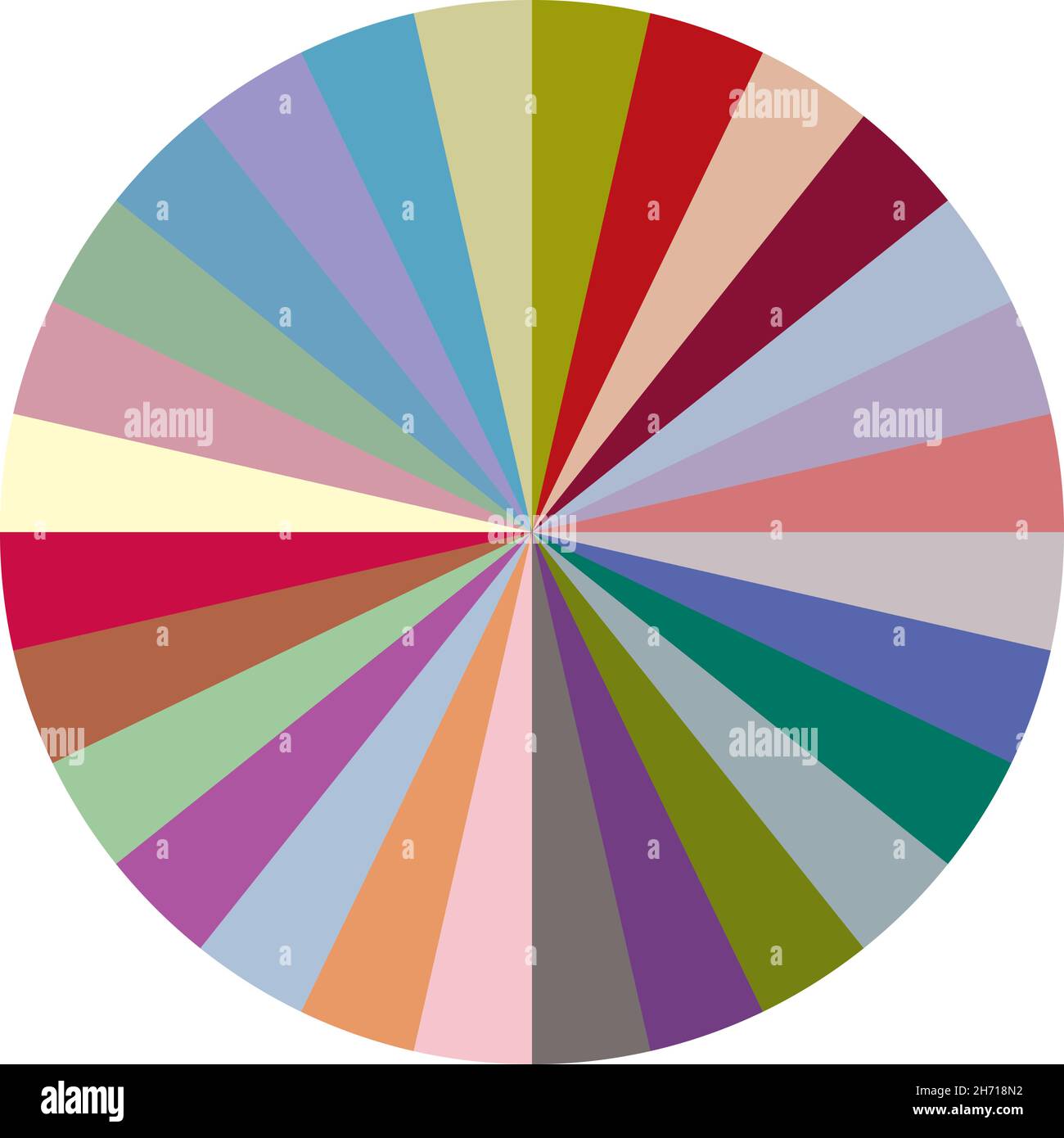 Pie chart, Pie graph, circular, circle diagram from series with 2 to 65 ...