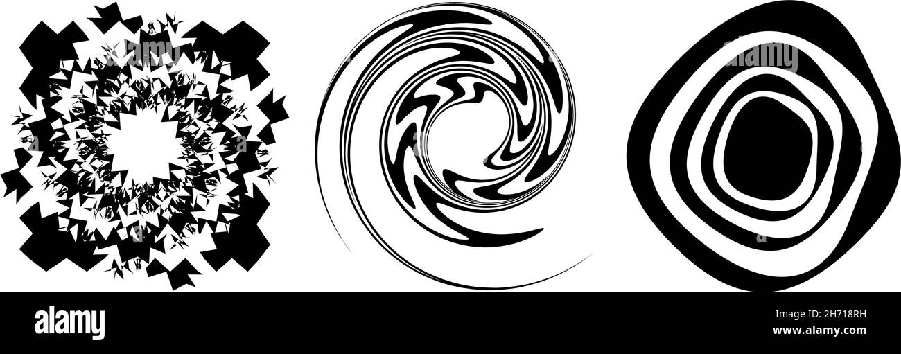 Abstract op-art element. Optical, visual art, artistic element ...