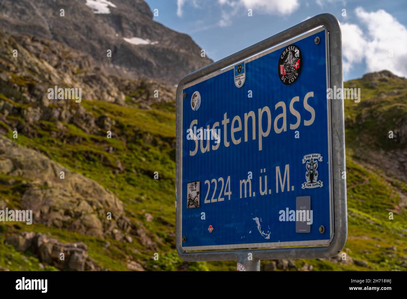 Sustenpass, Switzerland - August 13, 2021: Sustenpass is the swiss ...
