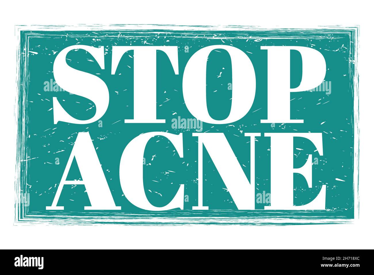 Stop acne stamp hi-res stock photography and images - Alamy