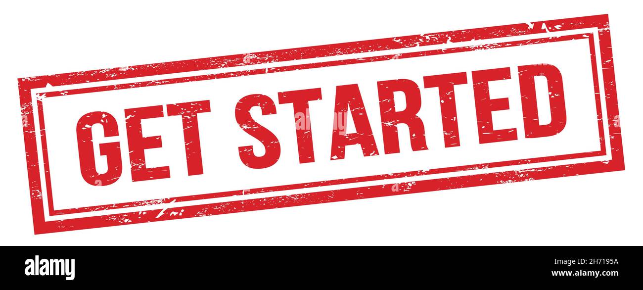 Get started rubber stamp hi-res stock photography and images - Alamy