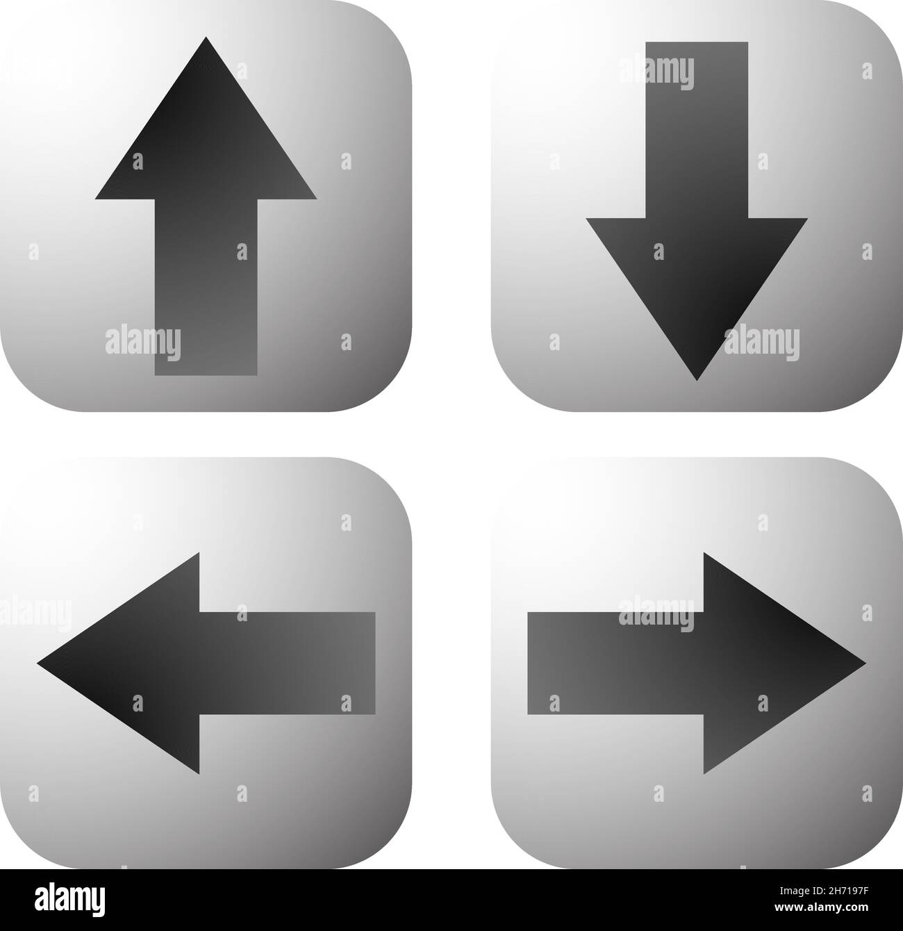 4-way arrows, pointers, cursors shapes - stock vector illustration ...