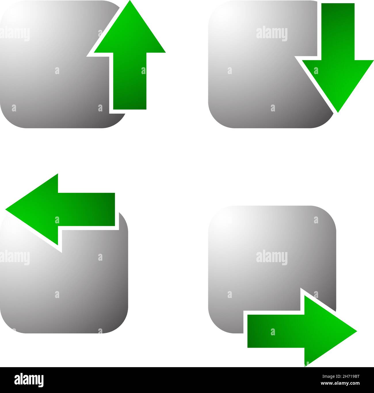 4-way arrows, pointers, cursors shapes - stock vector illustration ...