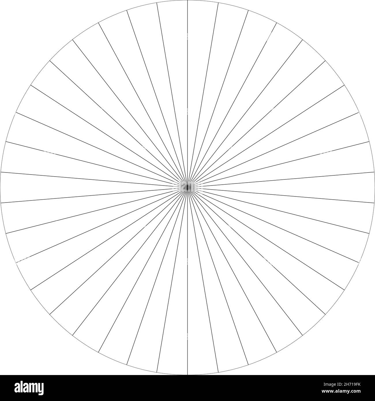 Pie chart, Pie graph, circular, circle diagram from series with 2 to 65 ...