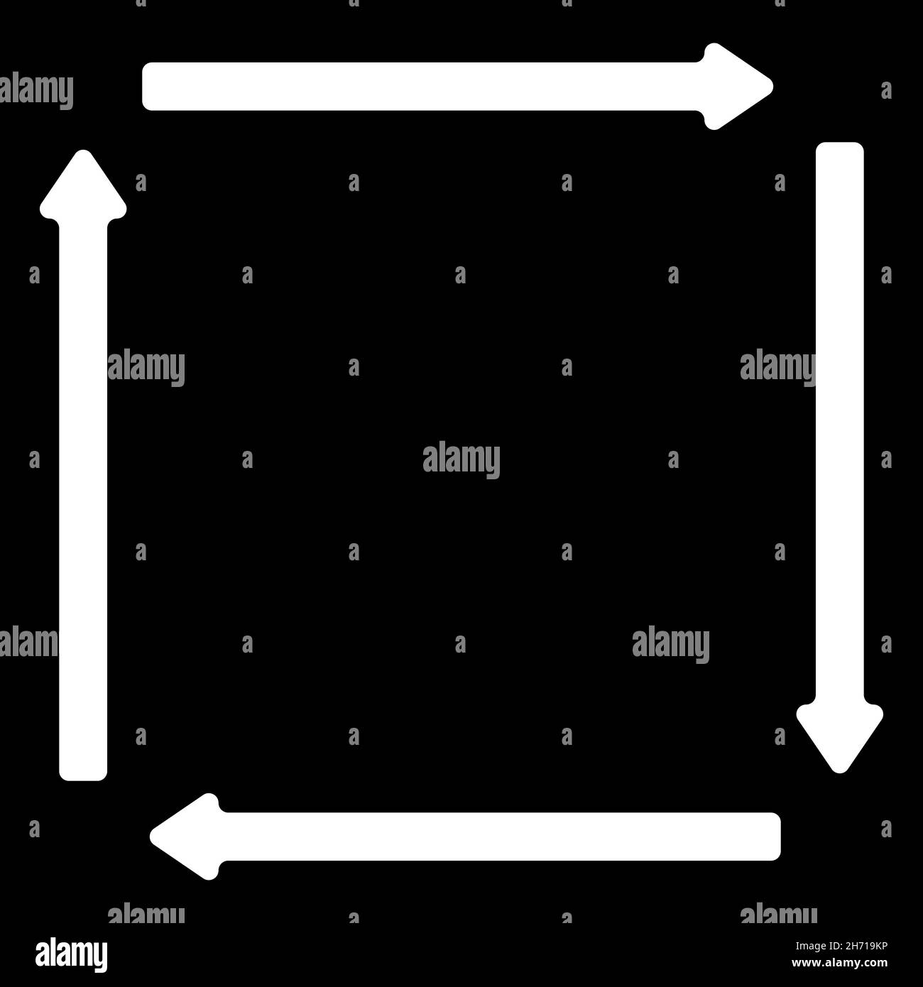 4-way arrows, pointers, cursors shapes - stock vector illustration ...