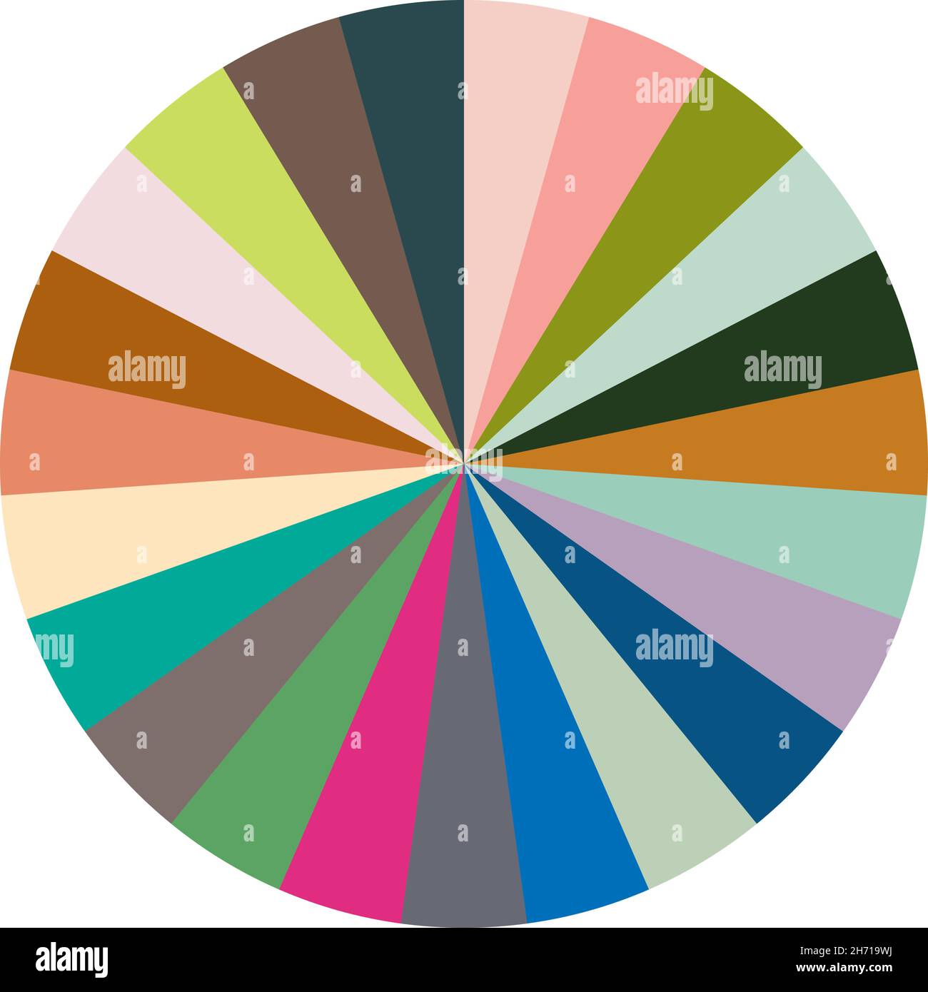 Pie chart, Pie graph, circular, circle diagram from series with 2 to 65 ...