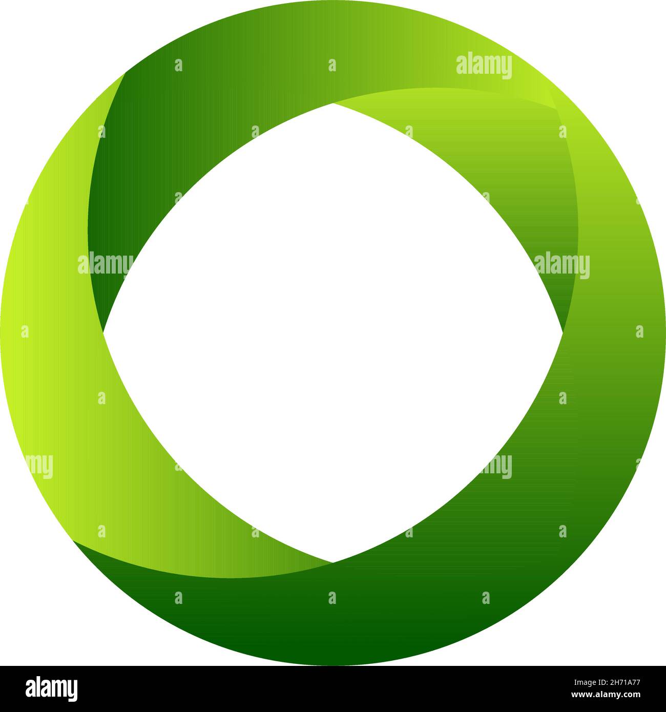 Circular abstract graphic. Segmented circle icon, design. Cyclical ...