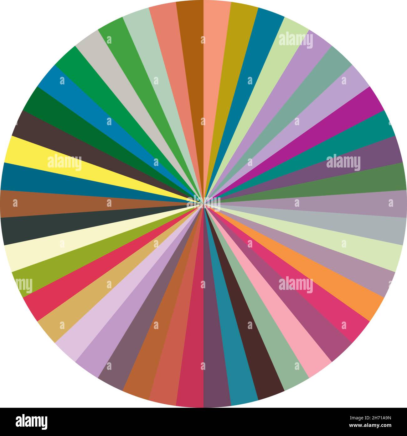 Pie chart, Pie graph, circular, circle diagram from series with 2 to 65 ...