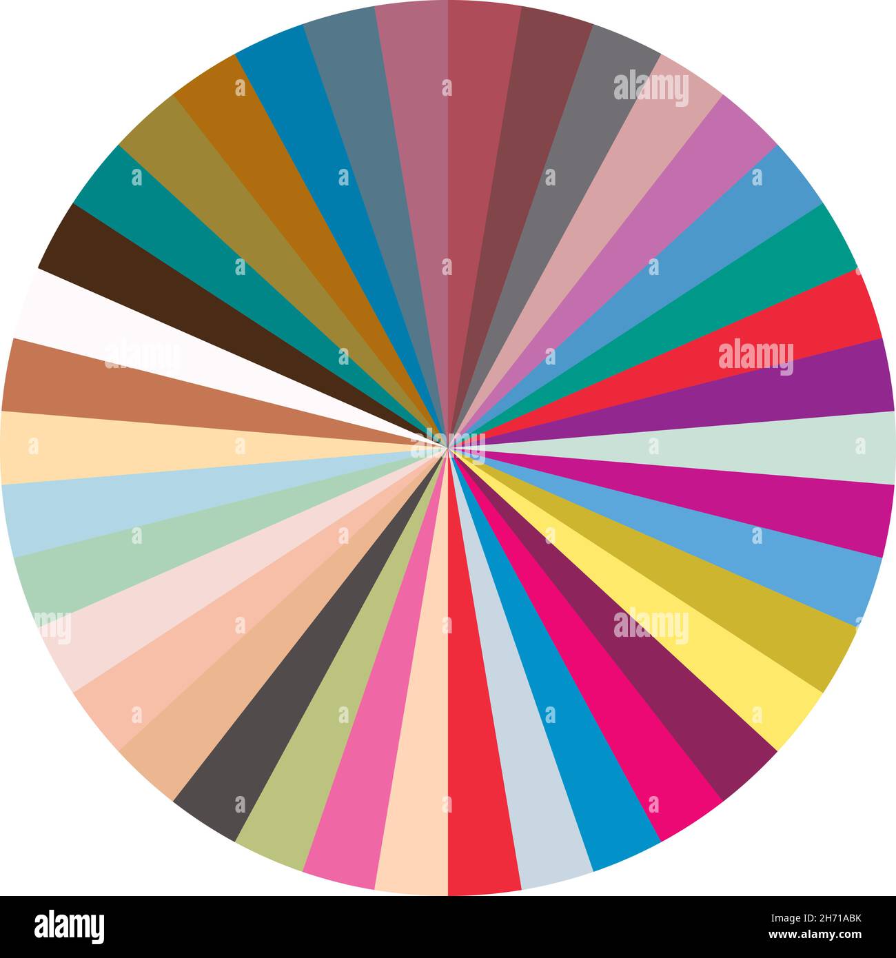 Pie chart, Pie graph, circular, circle diagram from series with 2 to 65 ...