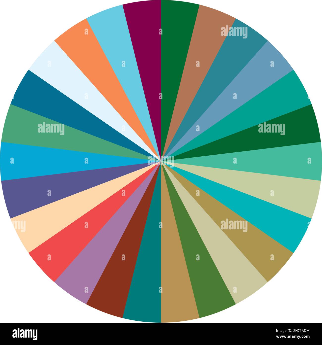 Pie chart, Pie graph, circular, circle diagram from series with 2 to 65 ...