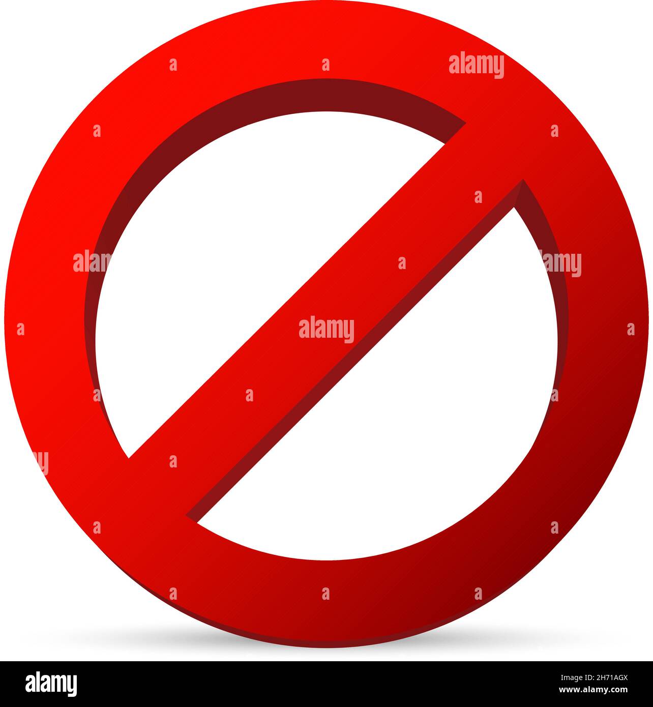 No entry, no entrance sign. Prohibition, restriction road signal ...