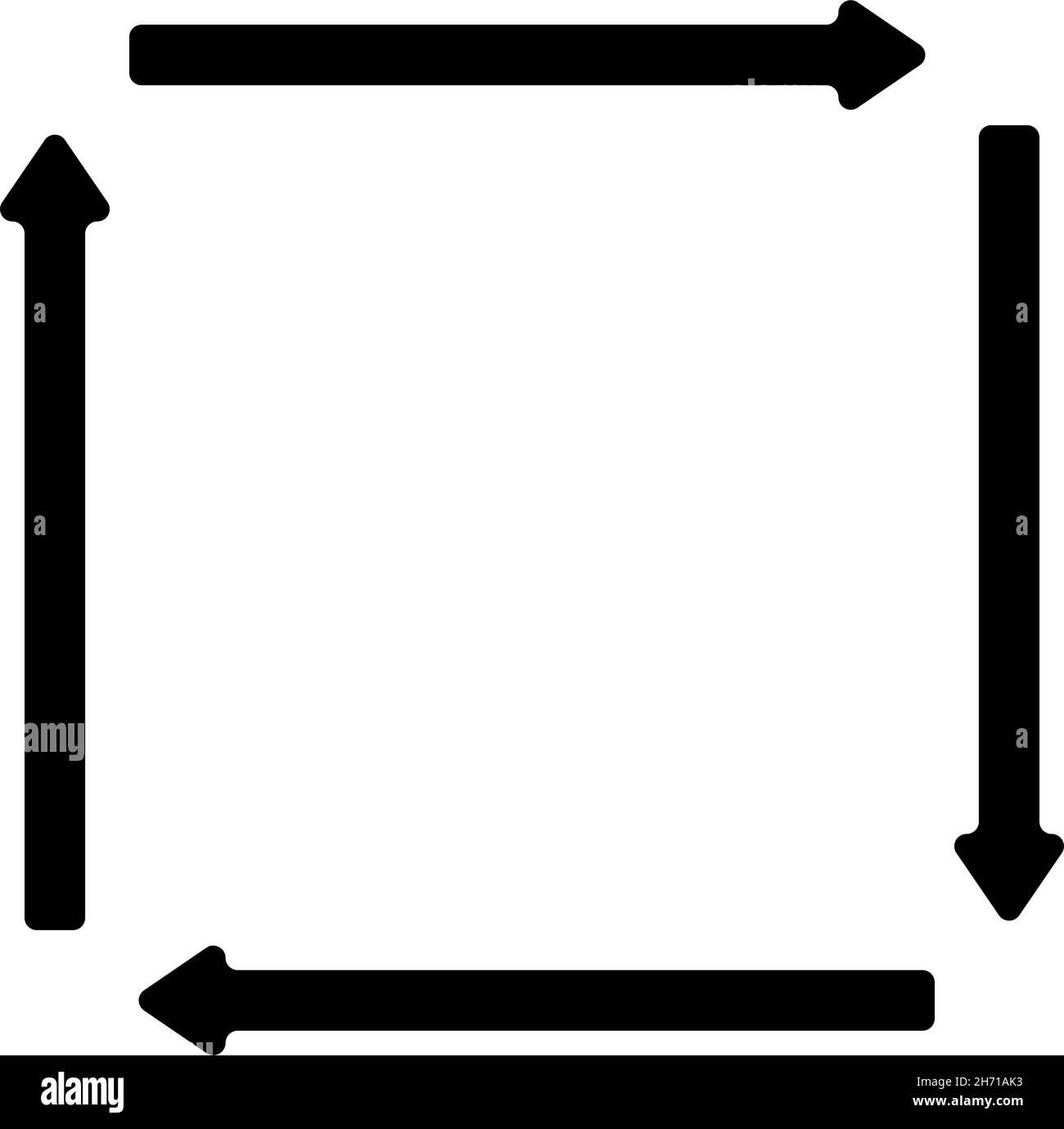 4-way arrows, pointers, cursors shapes - stock vector illustration ...