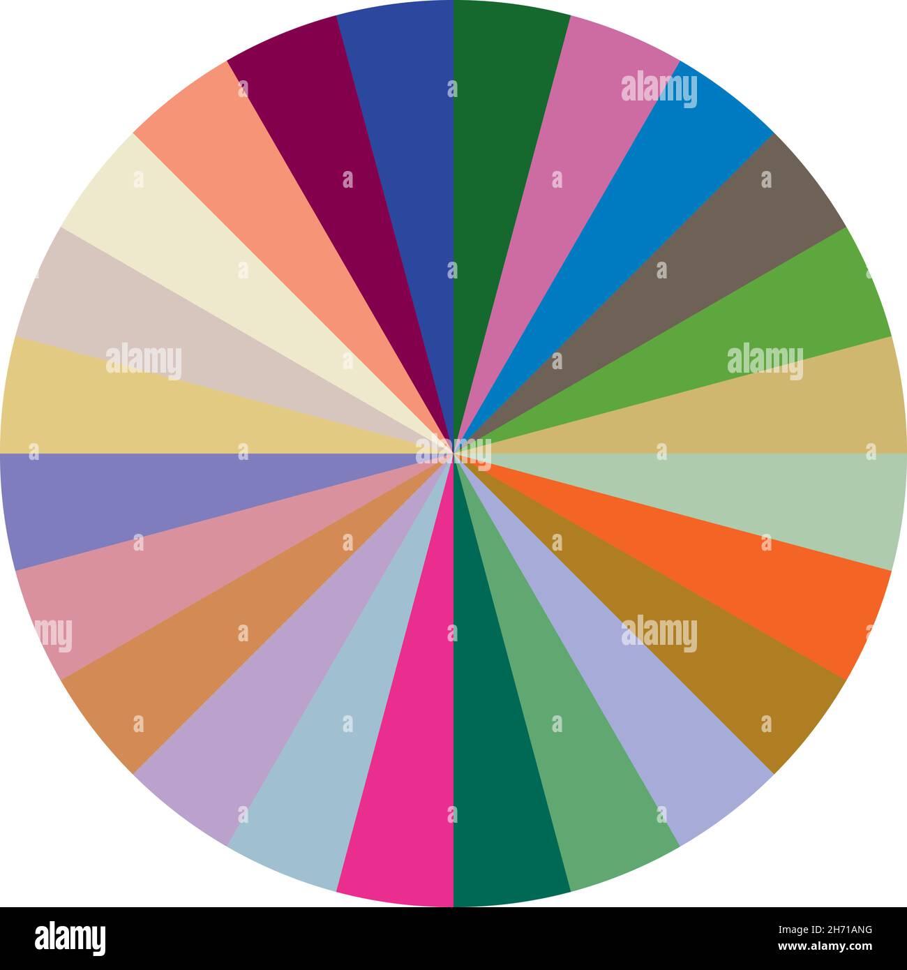 Pie chart, Pie graph, circular, circle diagram from series with 2 to 65 ...