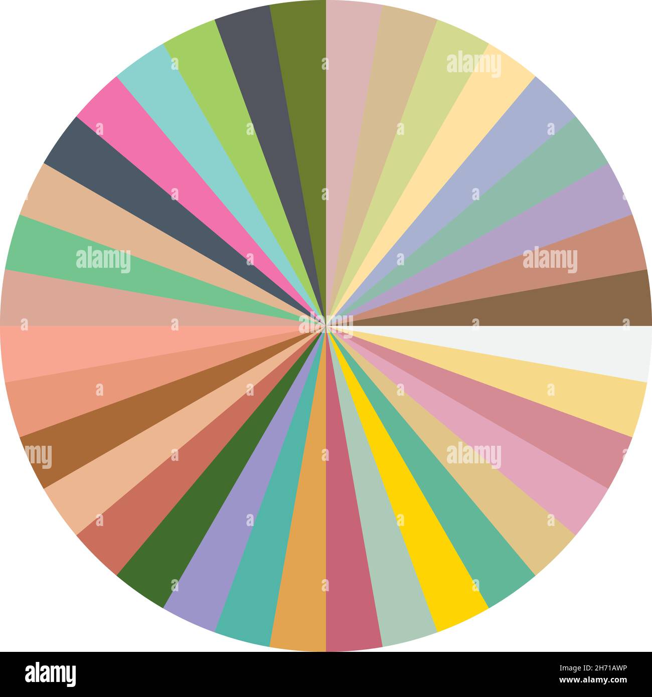 Pie chart, Pie graph, circular, circle diagram from series with 2 to 65 ...