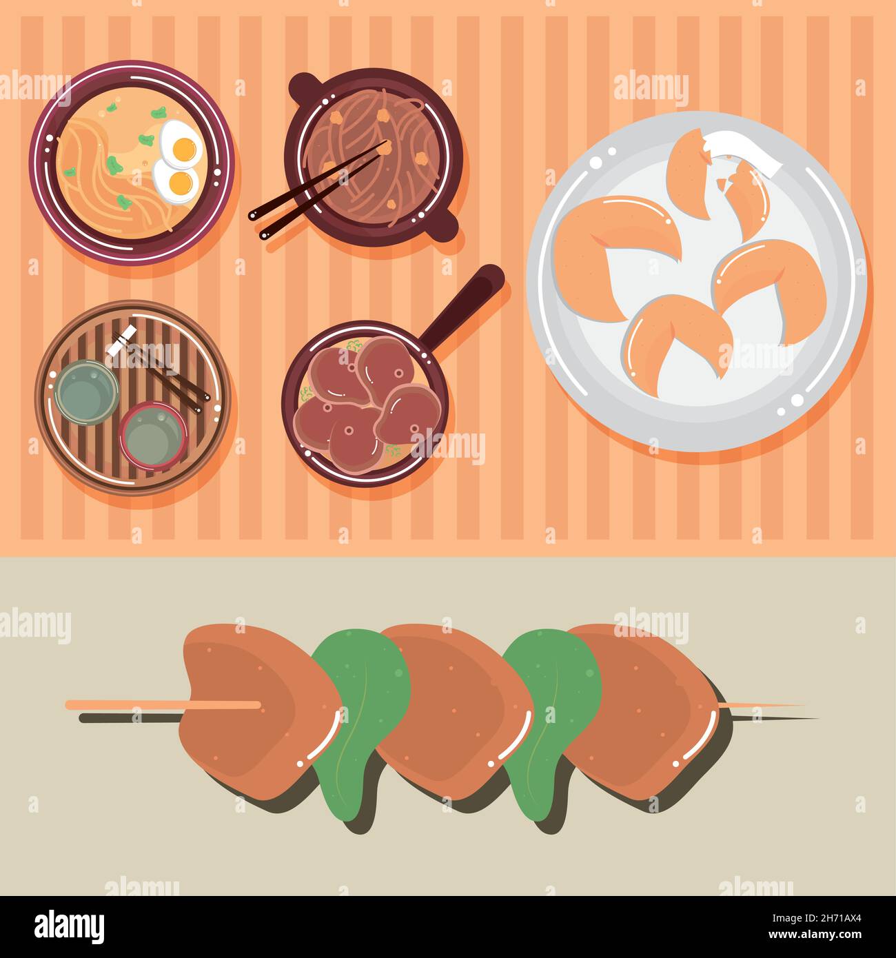 Top view on assorted Stock Vector Images - Alamy