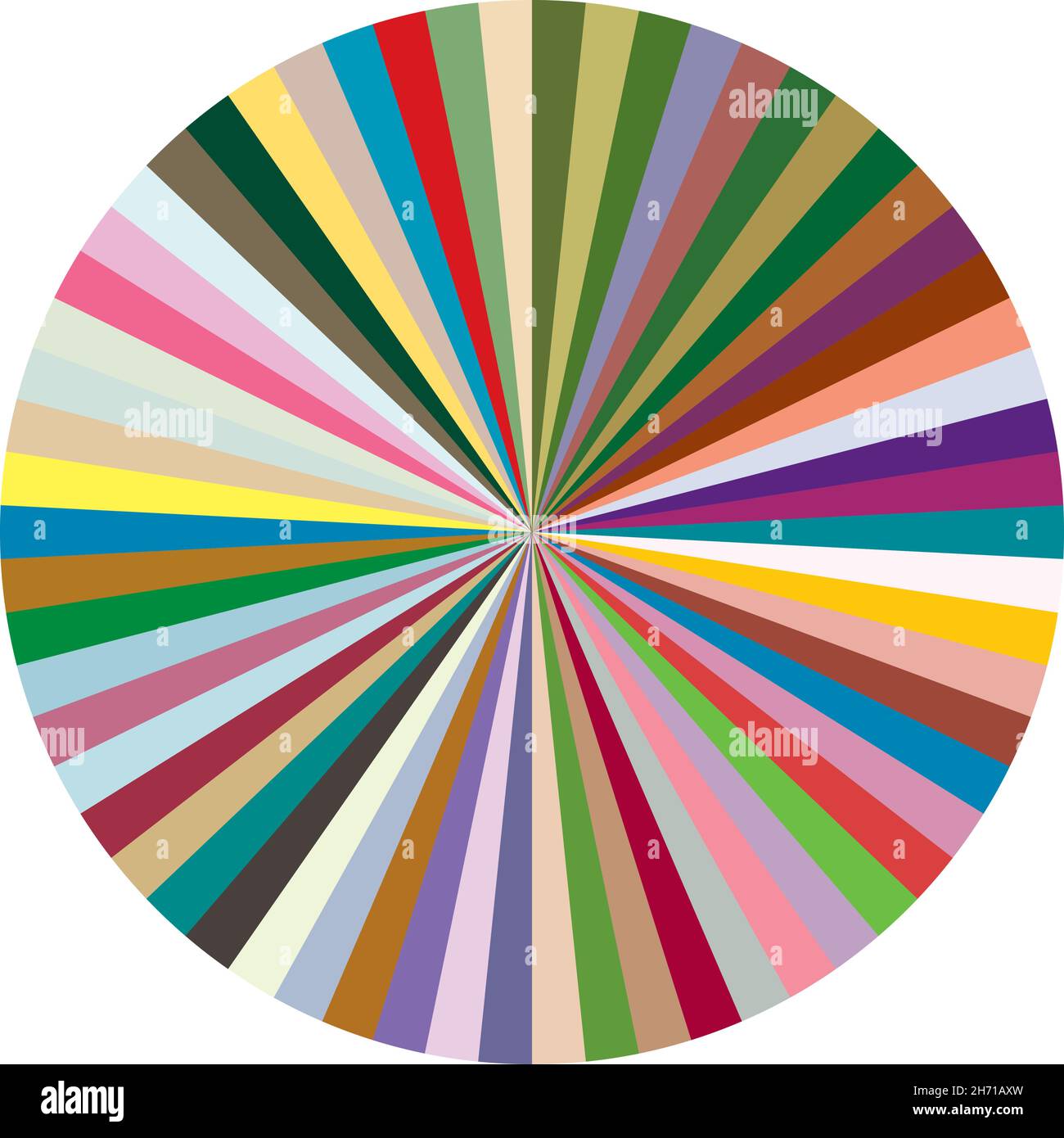Pie chart, Pie graph, circular, circle diagram from series with 2 to 65 ...