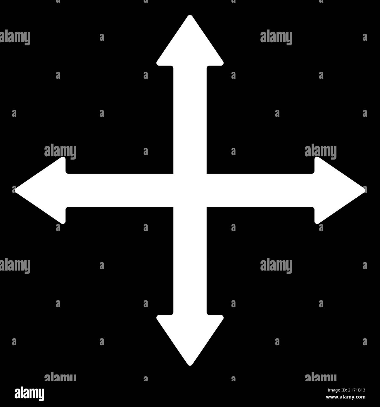 4-way arrows, pointers, cursors shapes - stock vector illustration ...