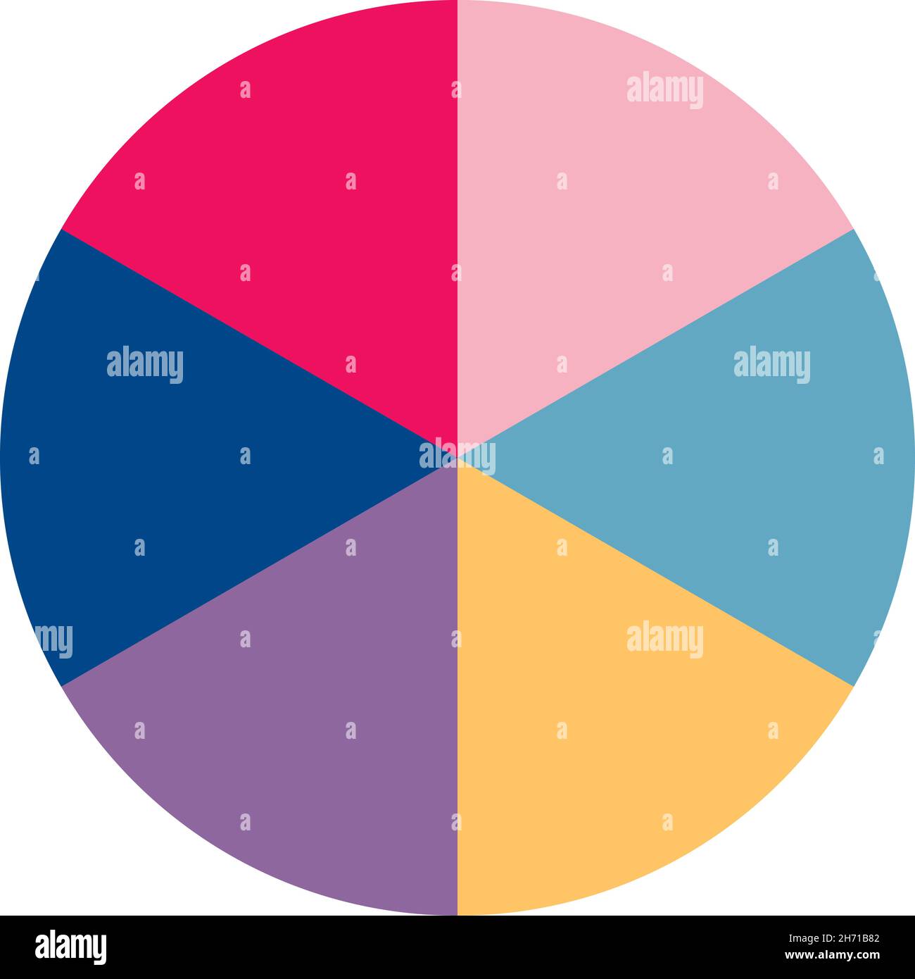 Pie chart, Pie graph, circular, circle diagram from series with 2 to 65 ...