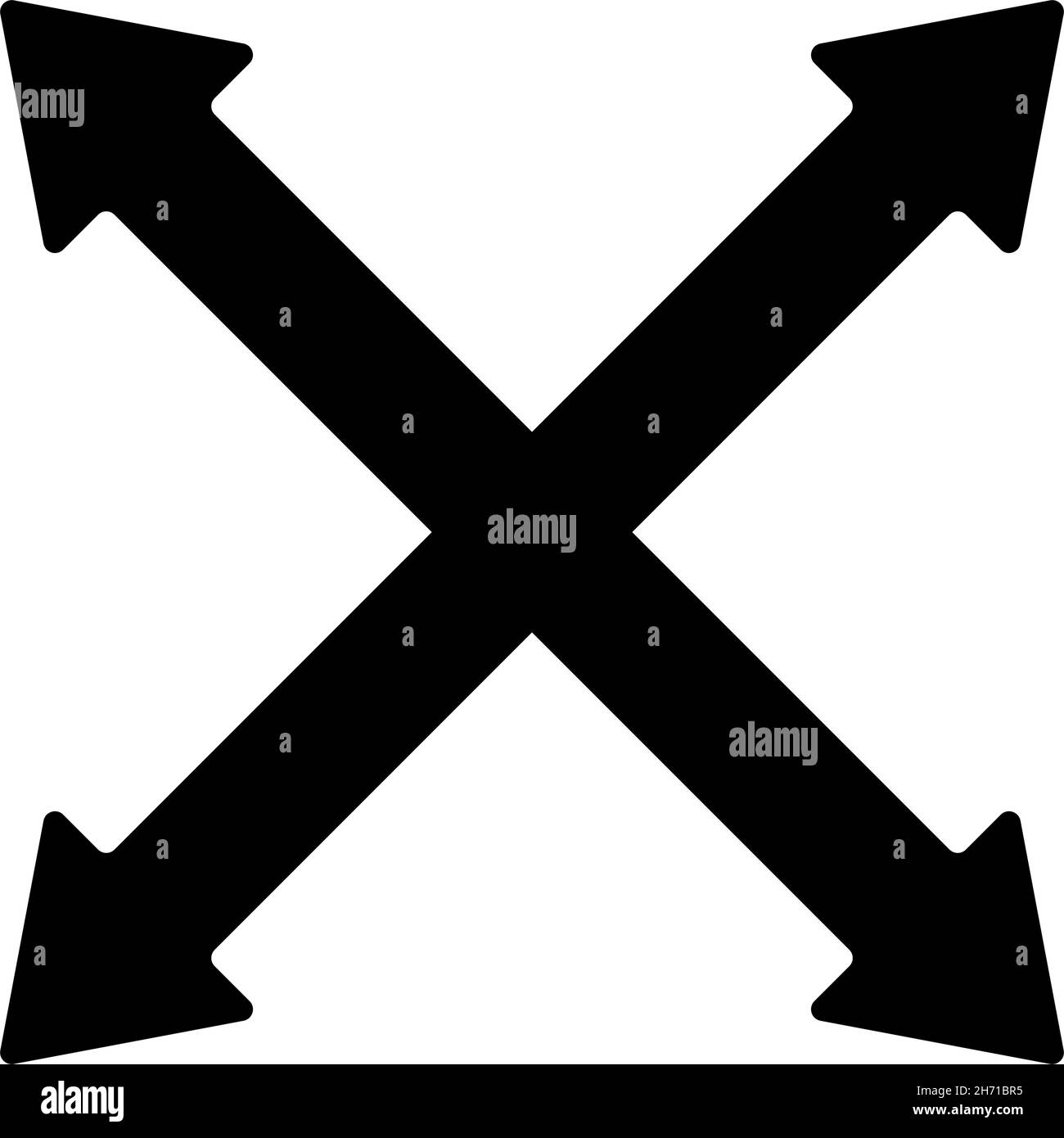 4-way arrows, pointers, cursors shapes - stock vector illustration ...