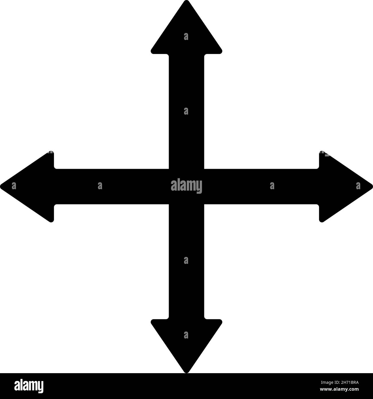 4-way arrows, pointers, cursors shapes - stock vector illustration ...