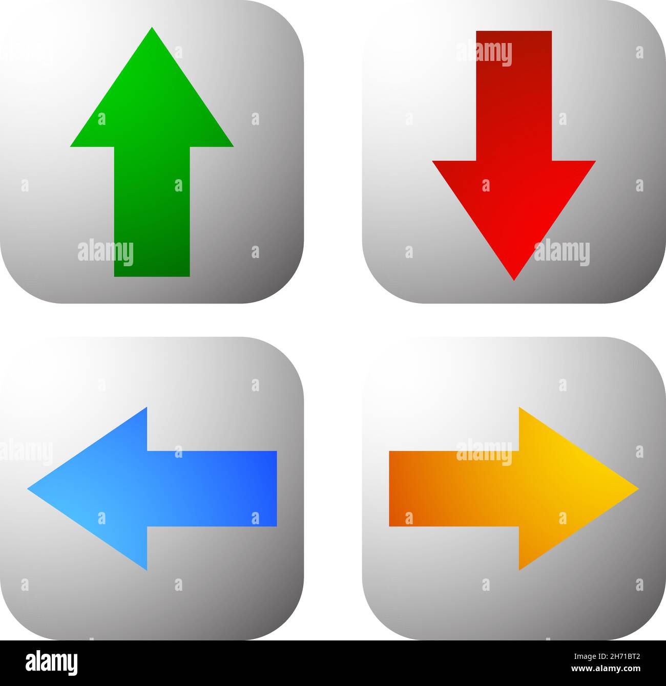 4-way arrows, pointers, cursors shapes - stock vector illustration ...