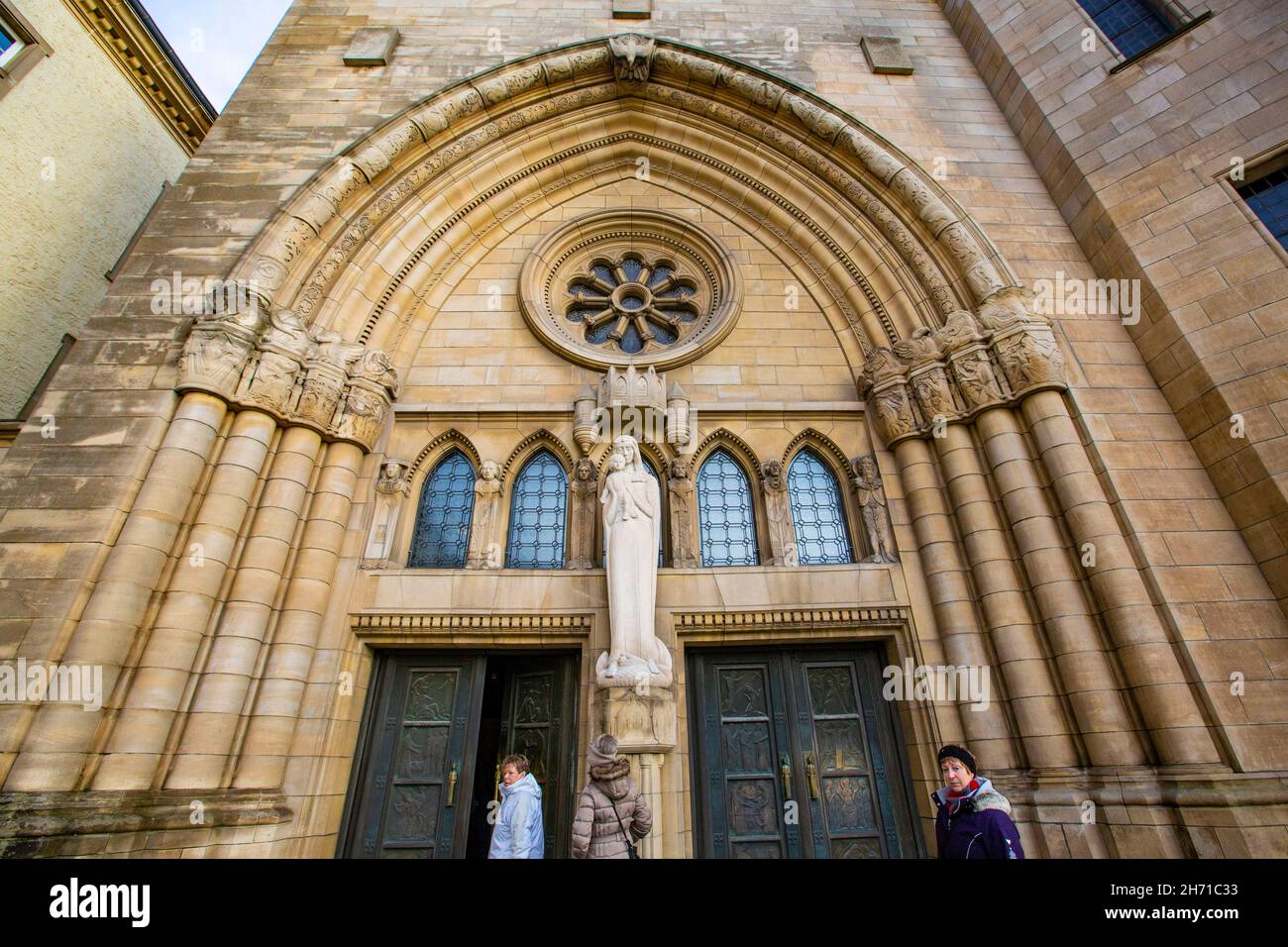 Cathedral of Notre Dame. Luxembourg City, Luxembourg Stock Photo - Alamy
