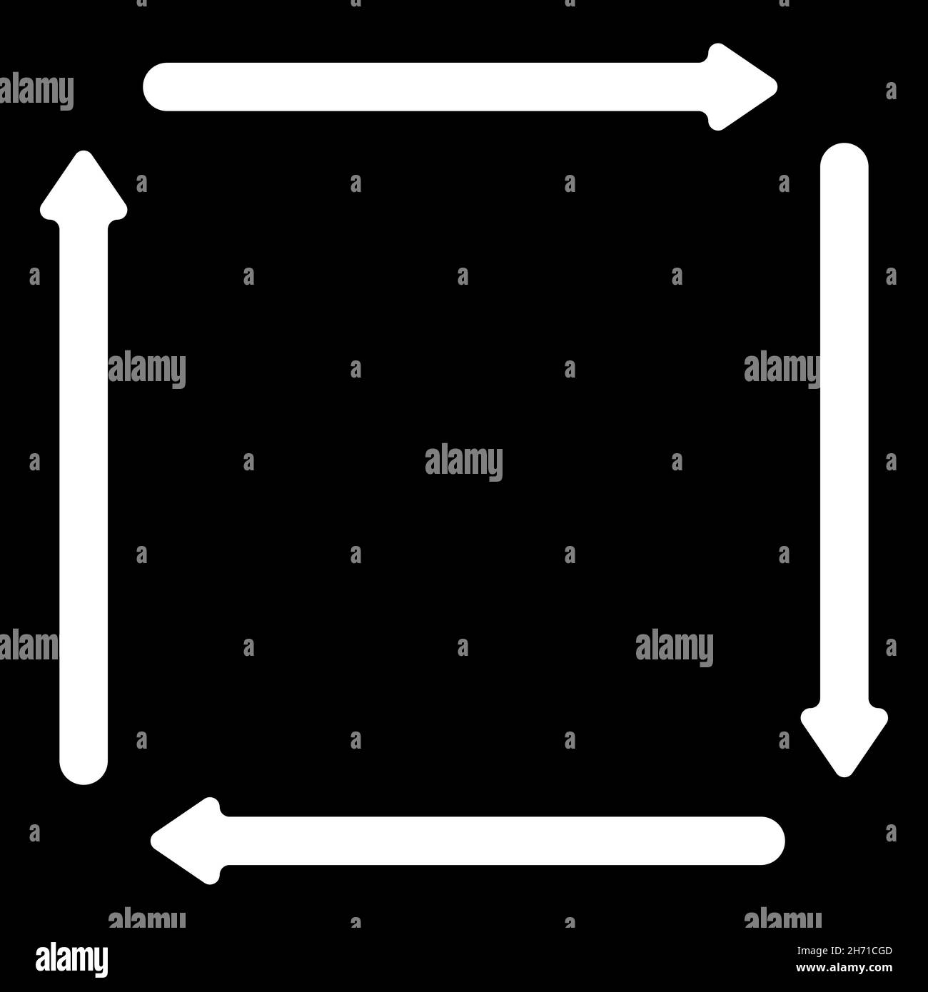 4-way arrows, pointers, cursors shapes - stock vector illustration ...