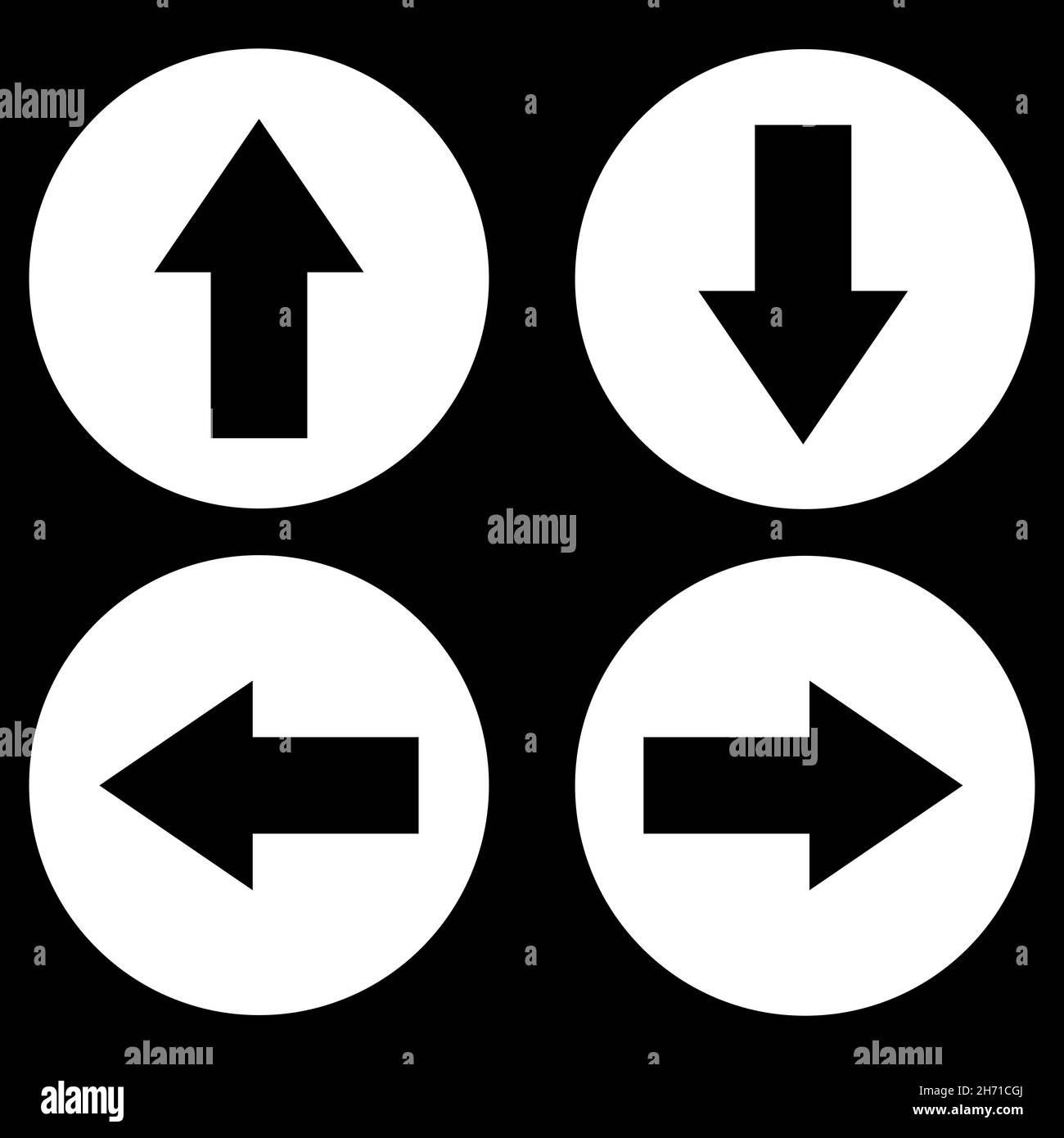 4-way arrows, pointers, cursors shapes - stock vector illustration ...