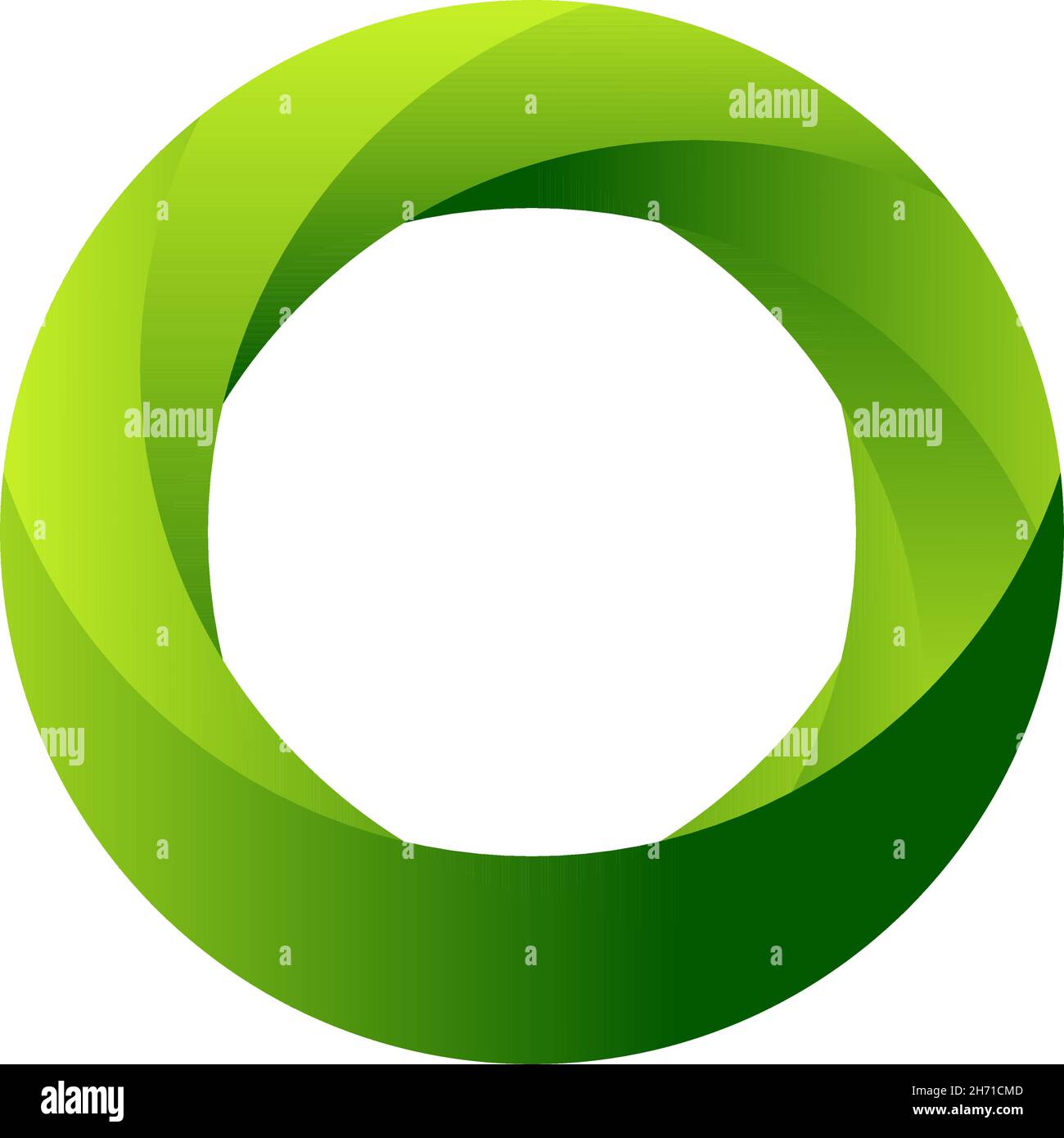 Circular abstract graphic. Segmented circle icon, design. Cyclical ...