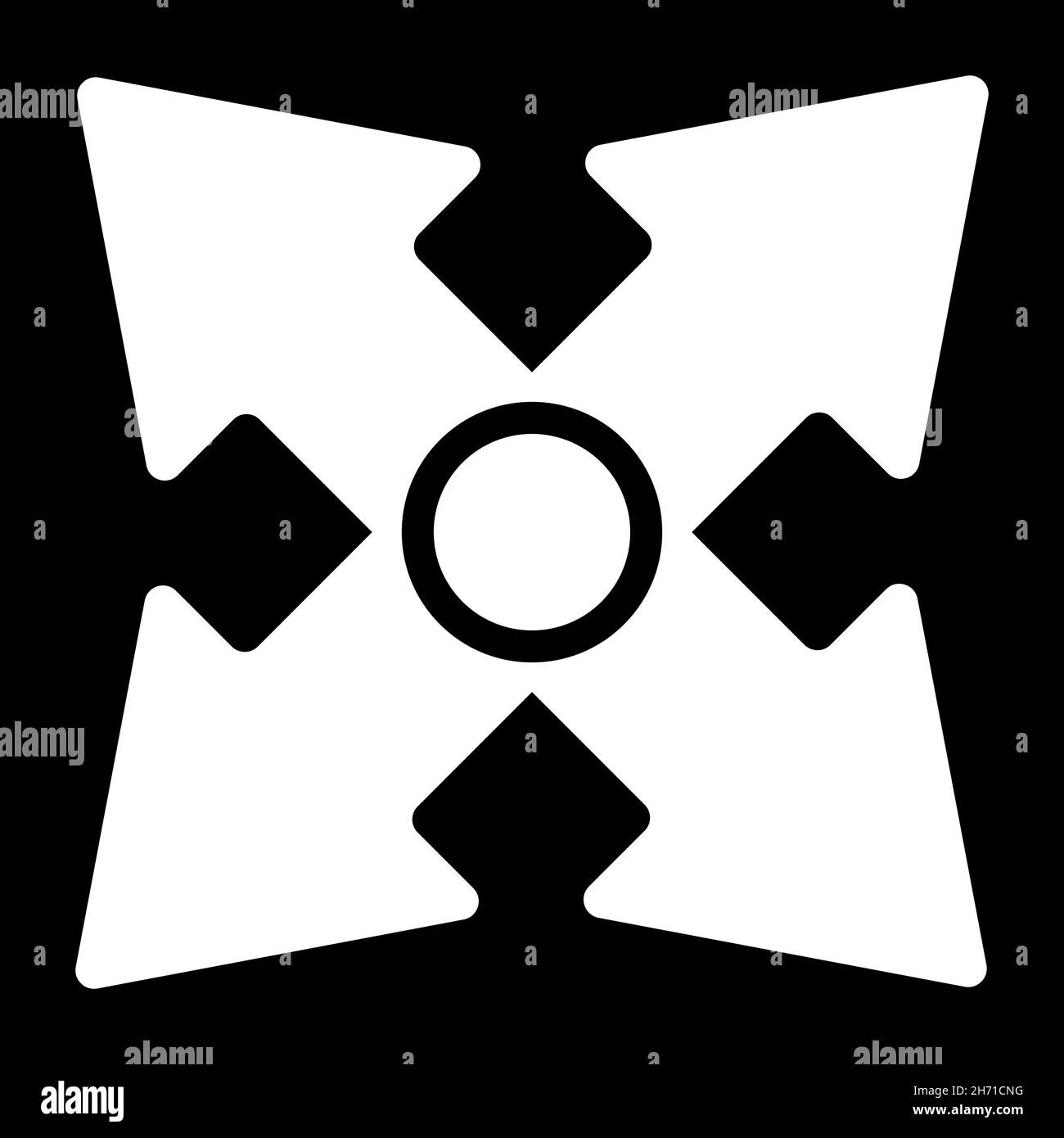 4-way arrows, pointers, cursors shapes - stock vector illustration ...