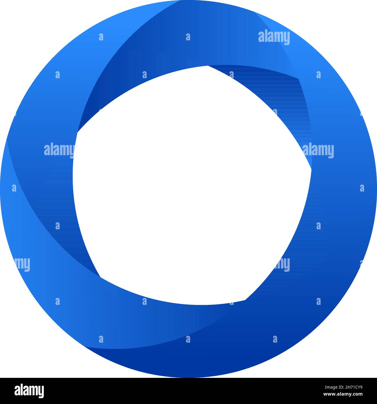 Circular abstract graphic. Segmented circle icon, design. Cyclical ...