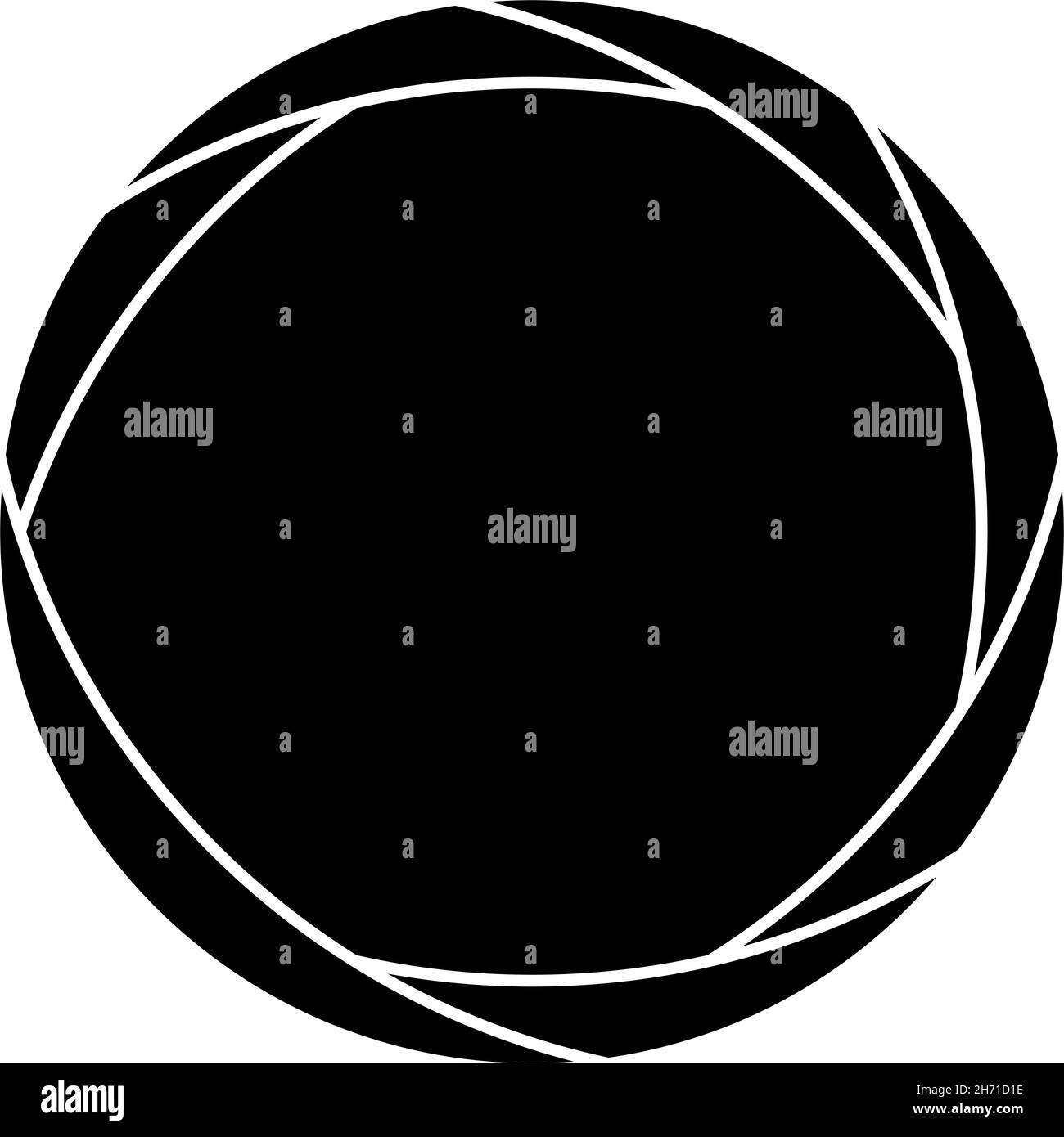 Circular design divided Black and White Stock Photos & Images - Alamy