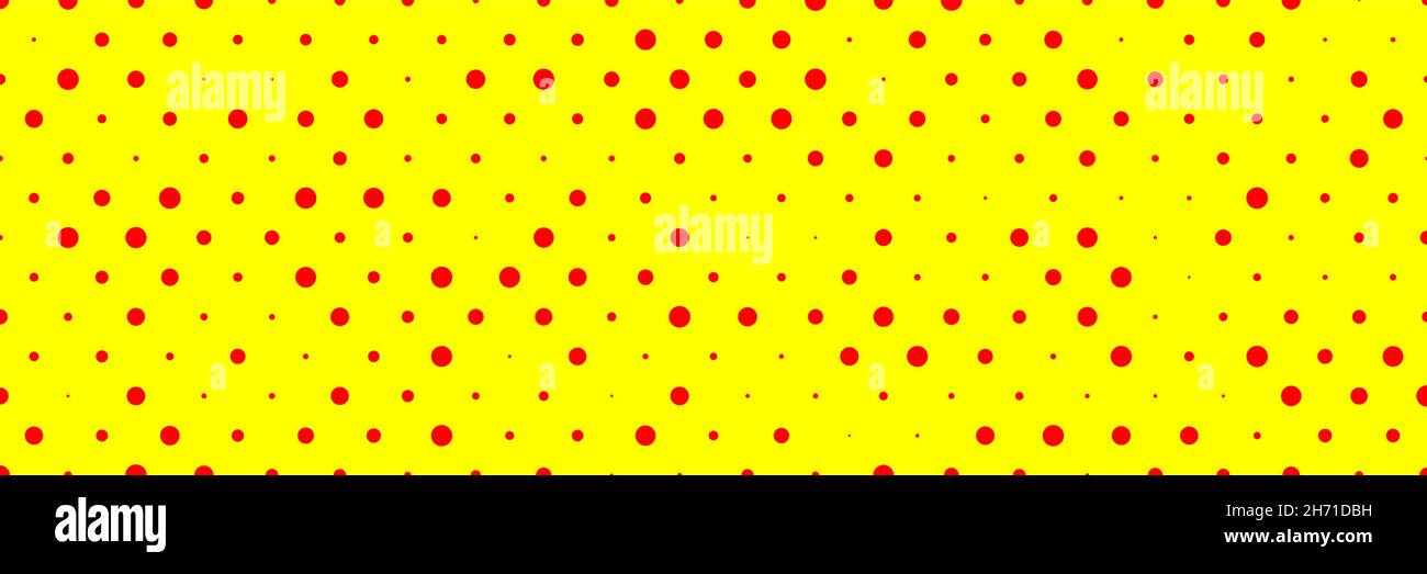 Pop art, red yellow comic effect background. Random dots, dotted ...