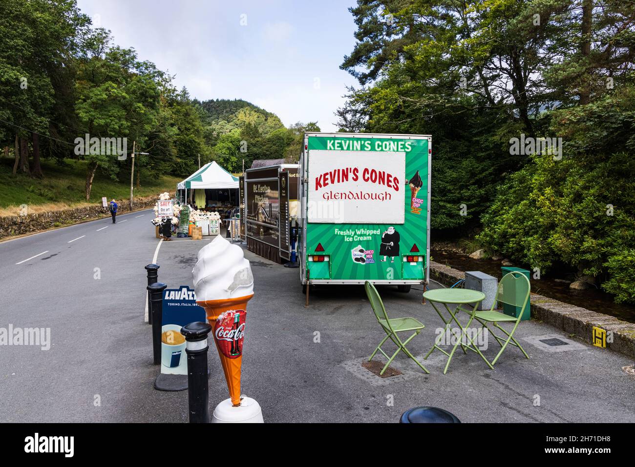 Kevins cones ice cream van at Glendalough, County Wicklow, Ireland ...