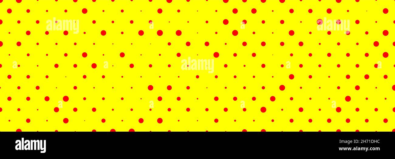 Pop art, red yellow comic effect background. Random dots, dotted ...