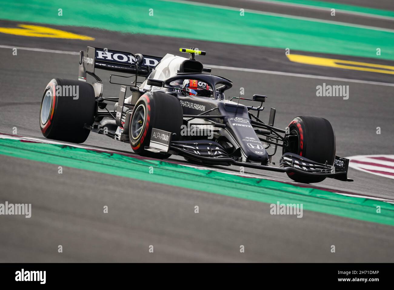 22 TSUNODA Yuki (jap), Scuderia AlphaTauri Honda AT02, action during the Formula 1 Ooredoo Qatar ...