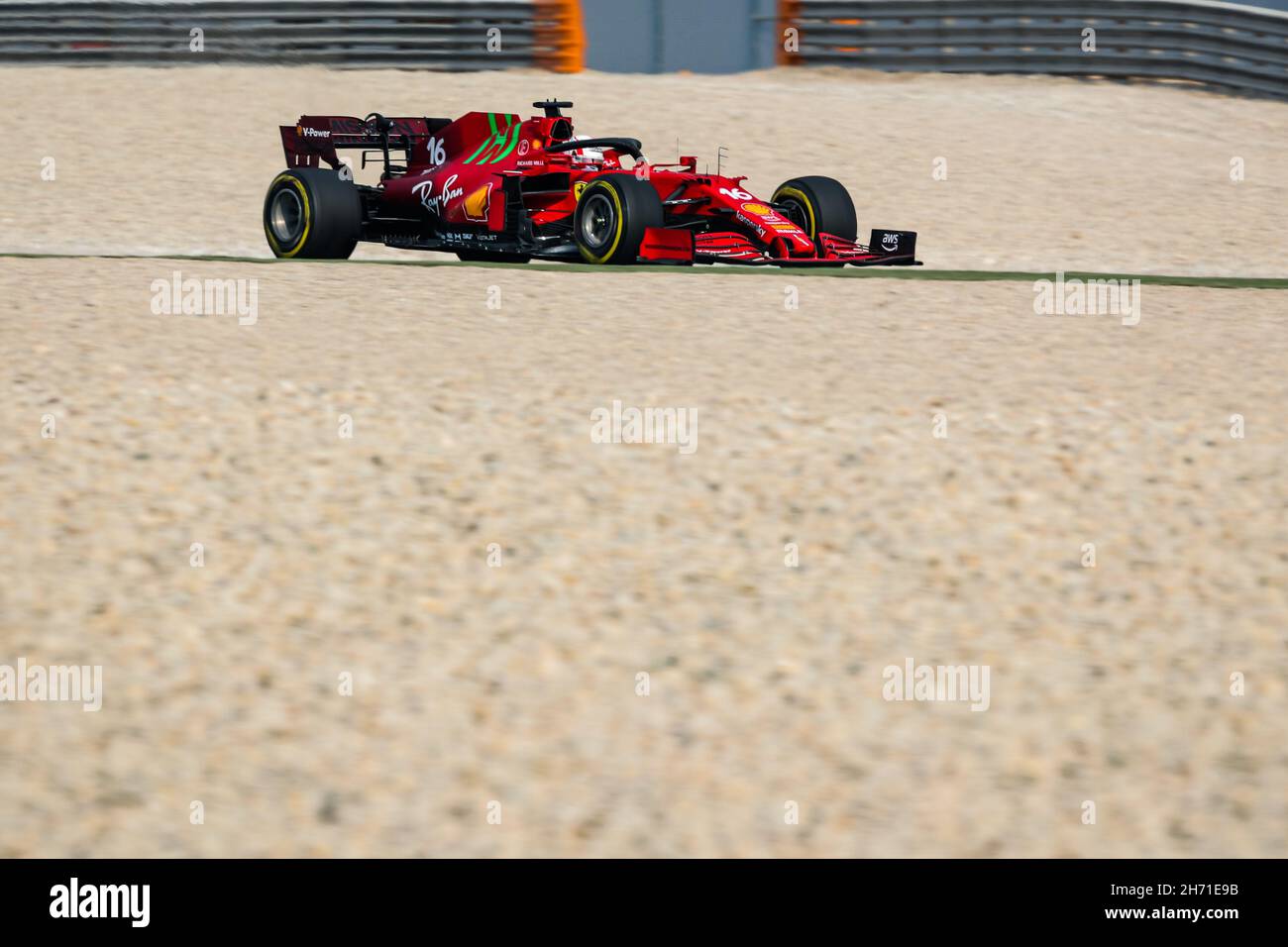 Doha, Qatar. 19th Nov, 2021. 16 LECLERC Charles (mco), Scuderia Ferrari SF21, action during the ...