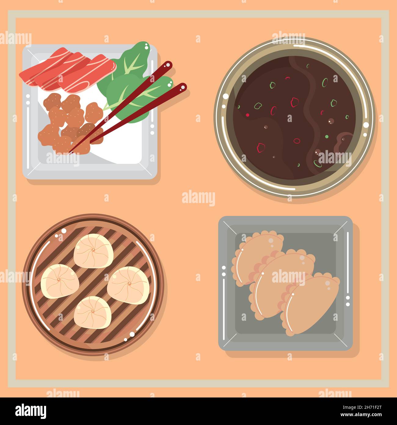 chinese dishes traditional Stock Vector Image & Art - Alamy