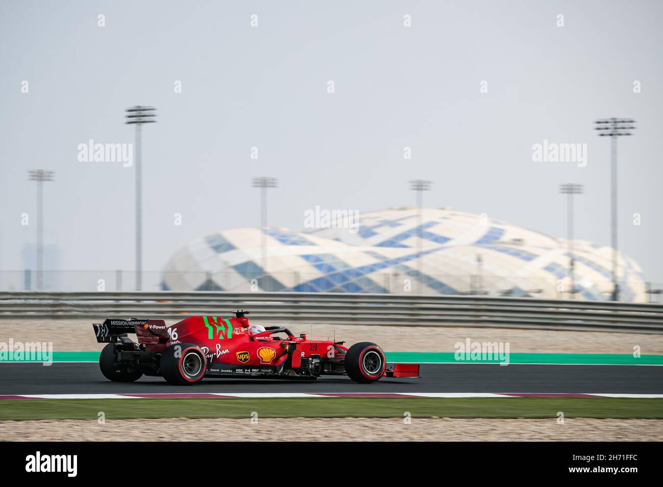Doha, Qatar. 19th Nov, 2021. 16 LECLERC Charles (mco), Scuderia Ferrari SF21, action during the ...