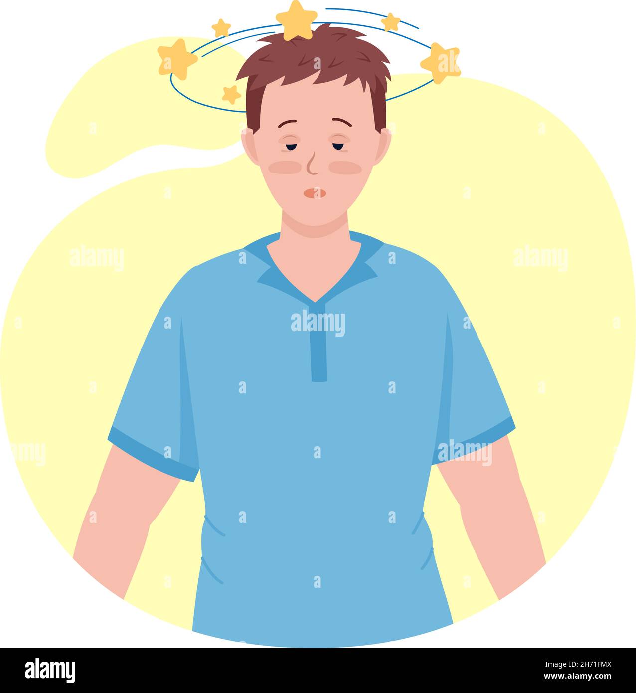 Dizziness cartoon Cut Out Stock Images & Pictures - Alamy