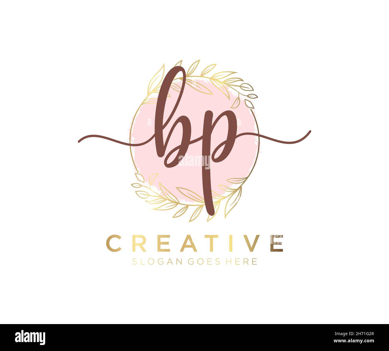 BP feminine logo. Usable for Nature, Salon, Spa, Cosmetic and Beauty ...