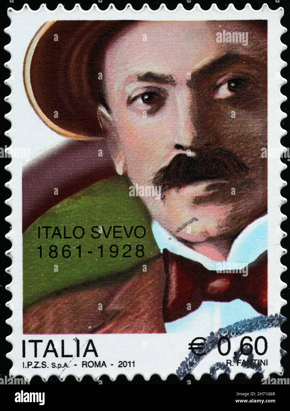 Italo Svevo on italian postage stamp Stock Photo - Alamy
