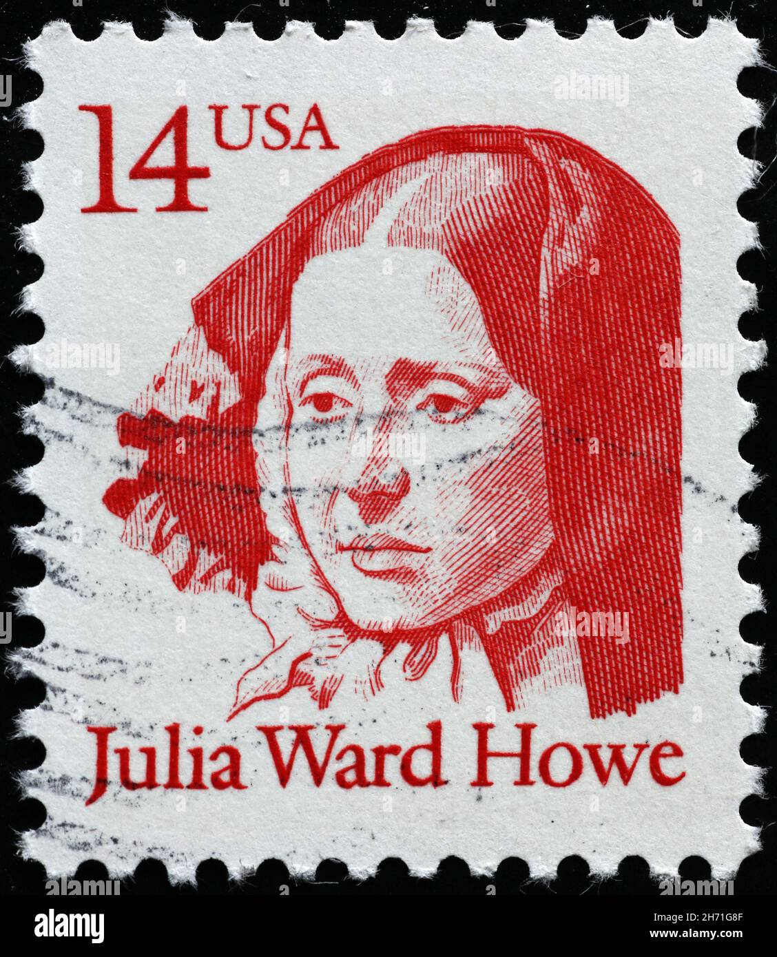 Julia Ward Howe on american postage stamp Stock Photo - Alamy