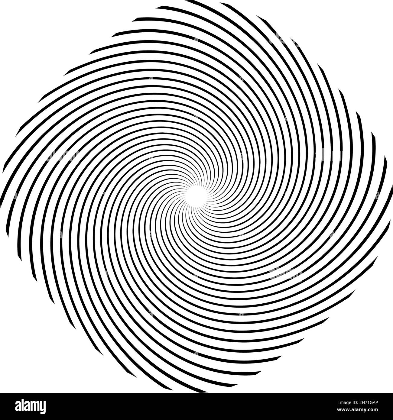 Spiral, swirl, twirl element. Cochlear, vortex, vertigo design shape ...