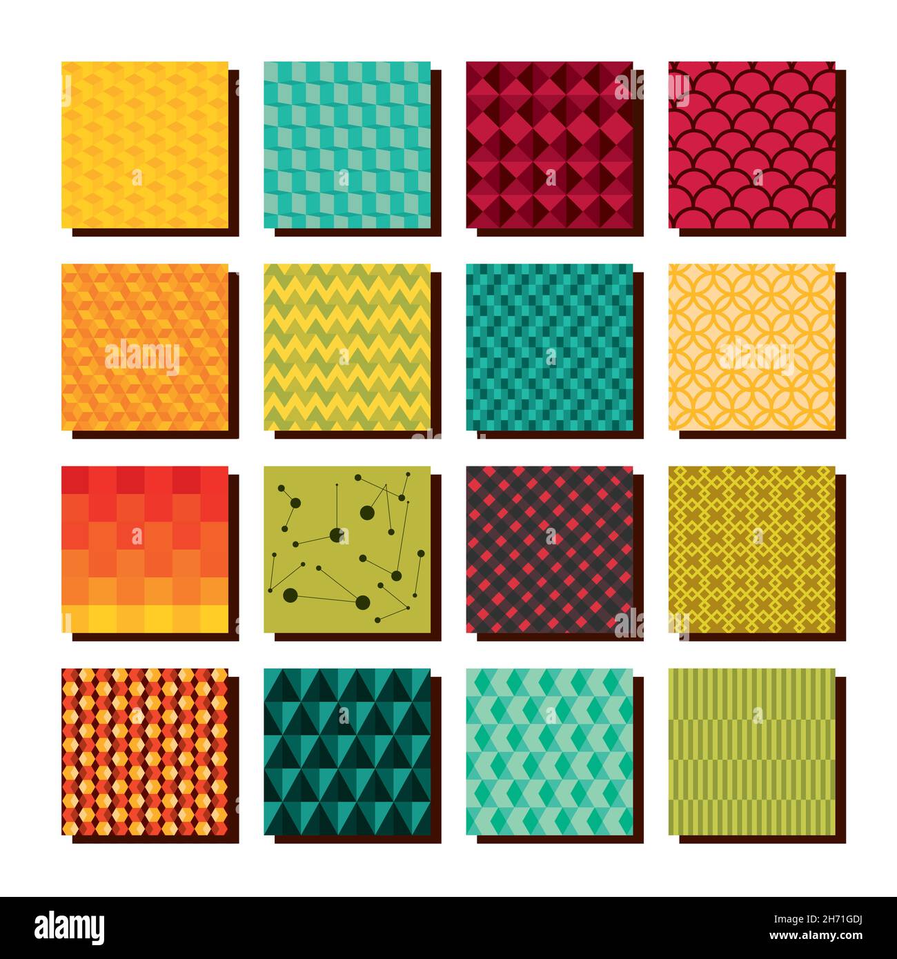 set of seamless patterns Stock Vector Image & Art - Alamy