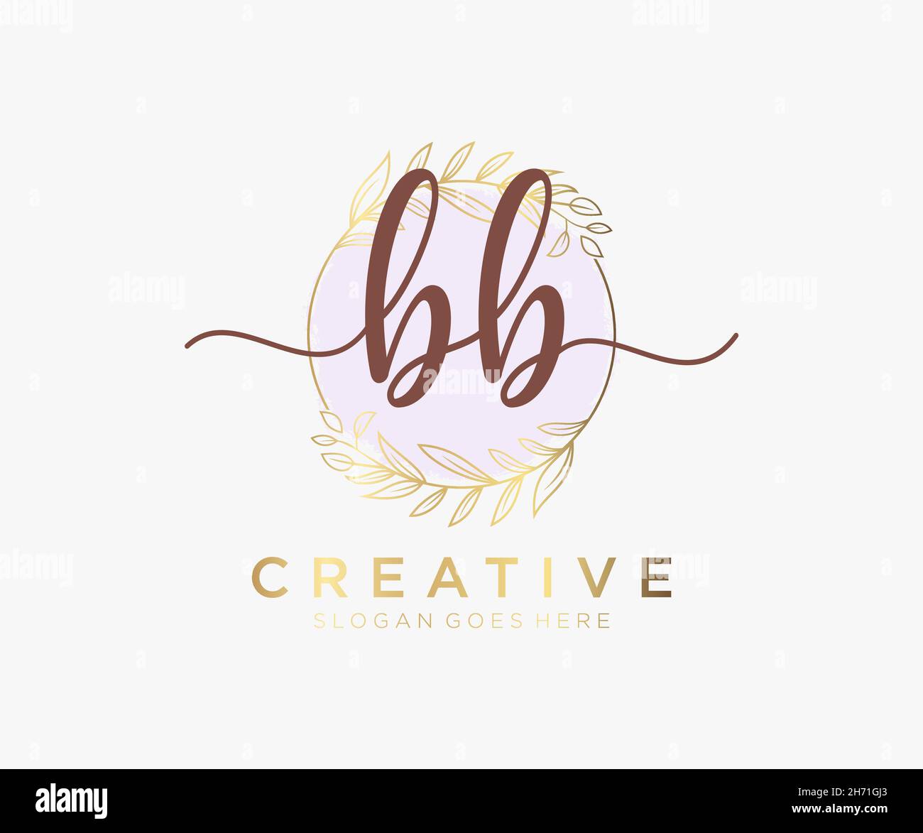BB feminine logo. Usable for Nature, Salon, Spa, Cosmetic and Beauty ...