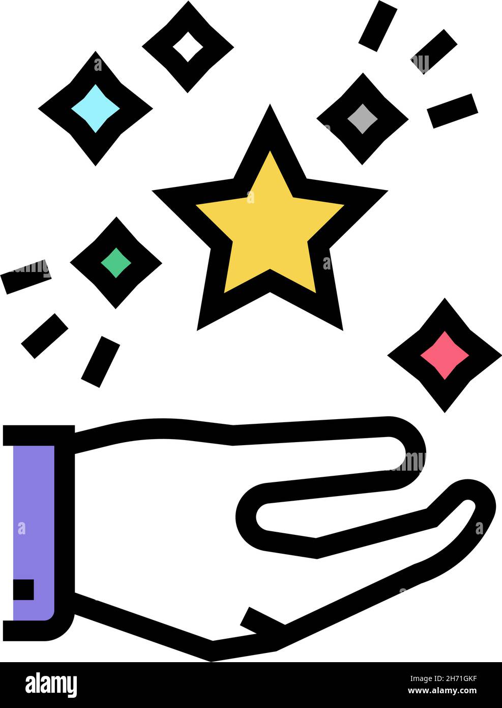 success achievement color icon vector illustration Stock Vector Image ...