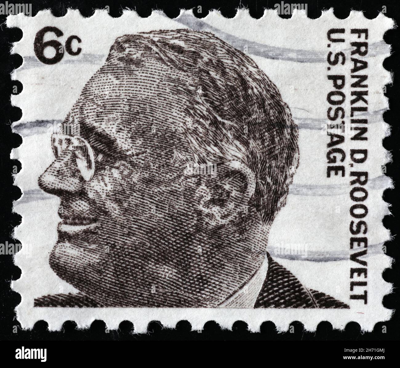 President Franklin Delano Roosevelt on american postage stamp Stock ...