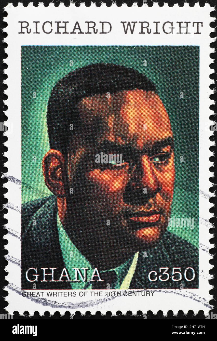Richard Wright portrait on postage stamp Stock Photo - Alamy