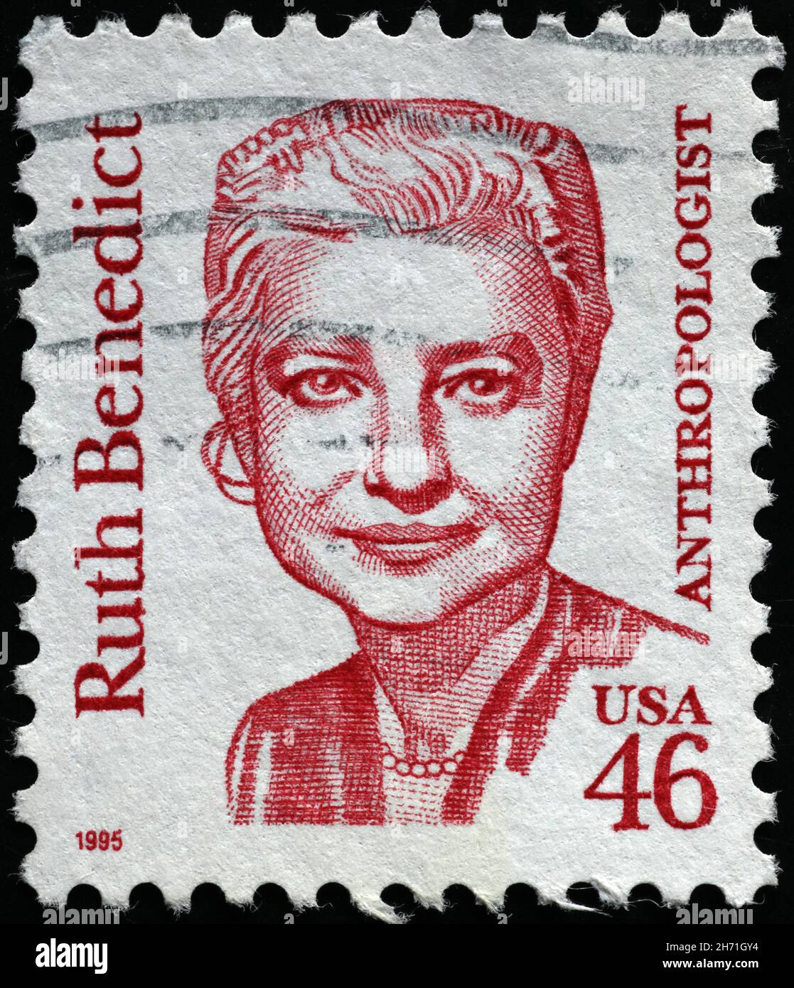 Ruth Benedict on american postage stamp Stock Photo - Alamy